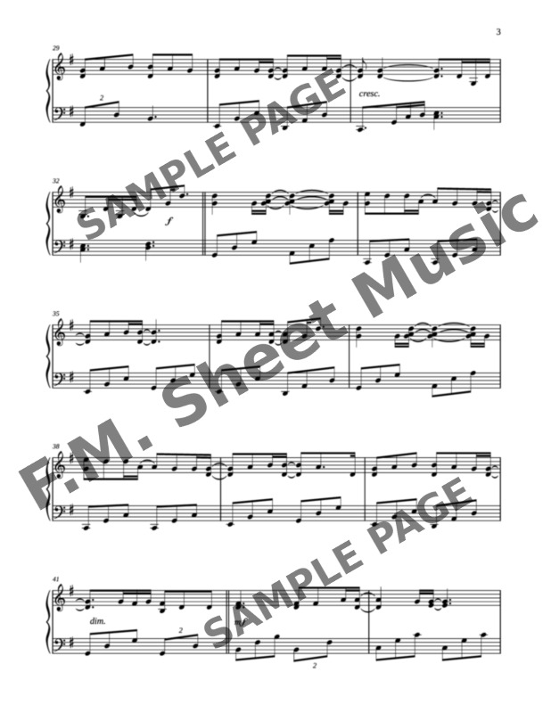 You and Me (Intermediate Piano) By Lifehouse - F.M. Sheet Music - Pop Arrangements by Jennifer ...